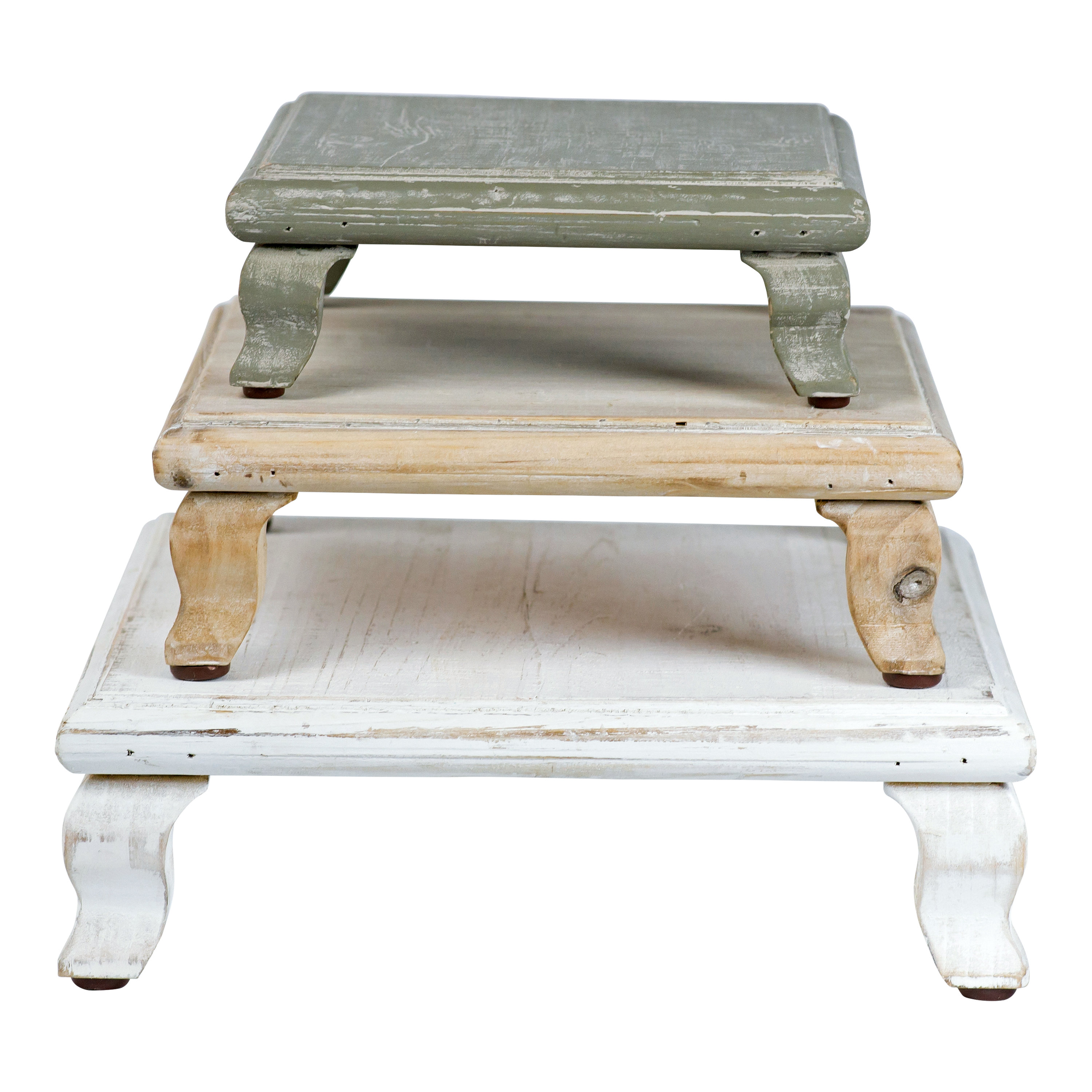 American Mercantile Wood Tiered Stand | Wayfair