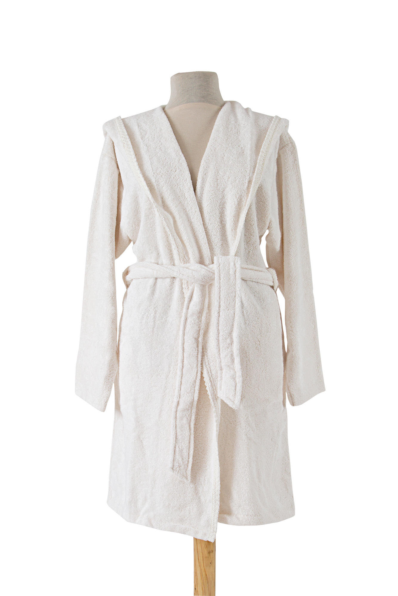 East Urban Home Leong 100% Cotton Above Knee Bathrobe with Hood | Wayfair