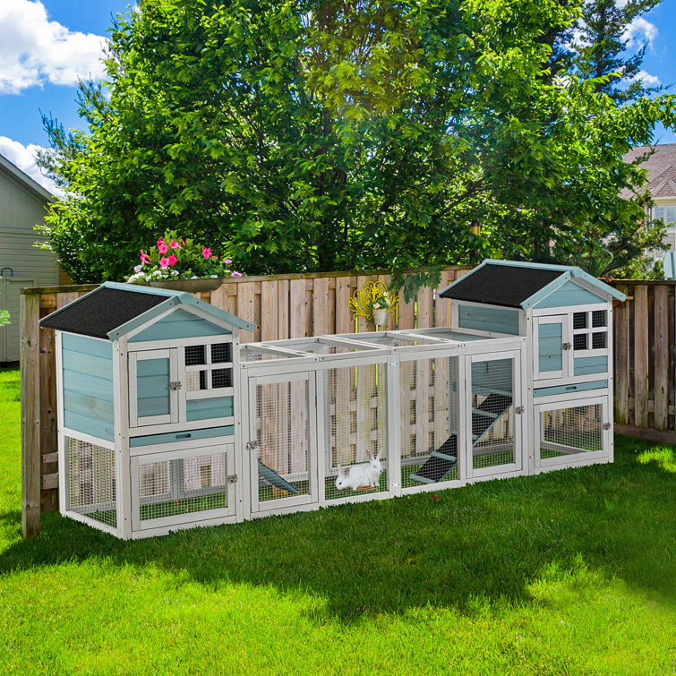 Archie & Oscar™ Mitcham Weather Resistant Rabbit Hutch with Ramp | Wayfair