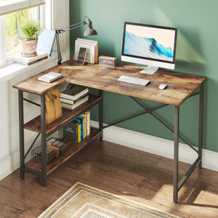 Wayfair | Brown L-Shaped Desks You'll Love in 2022