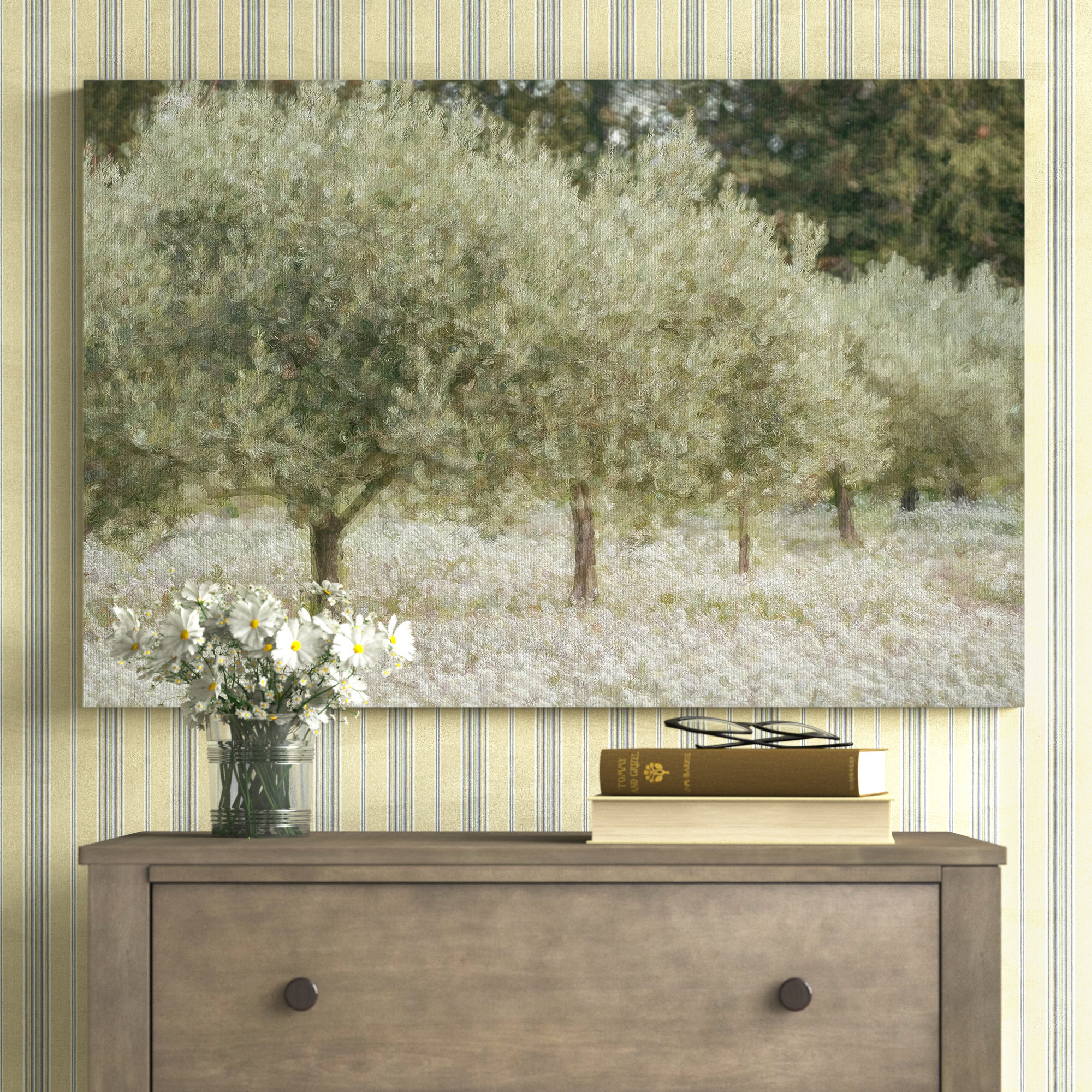 Andover Mills™ Paintograph Olive Trees - Wrapped Canvas Print & Reviews ...