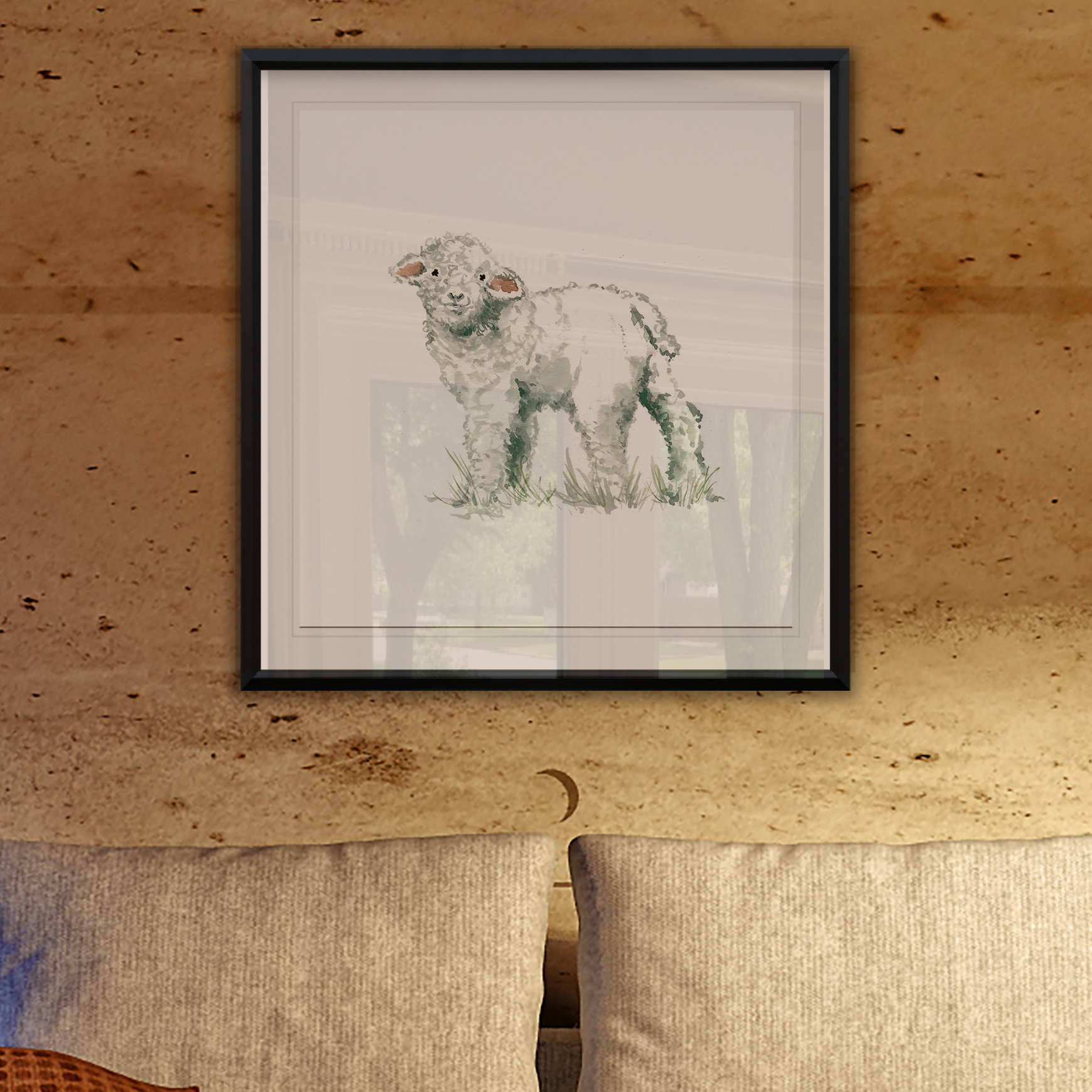 Gracie Oaks Baby Lamb - Picture Frame Print | Wayfair