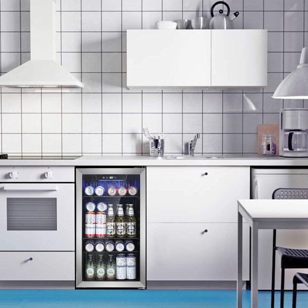 R.W.FLAME 31.5"H X 17.5"W X 19.61"D Beverage Cooler Refrigerator Soda ...