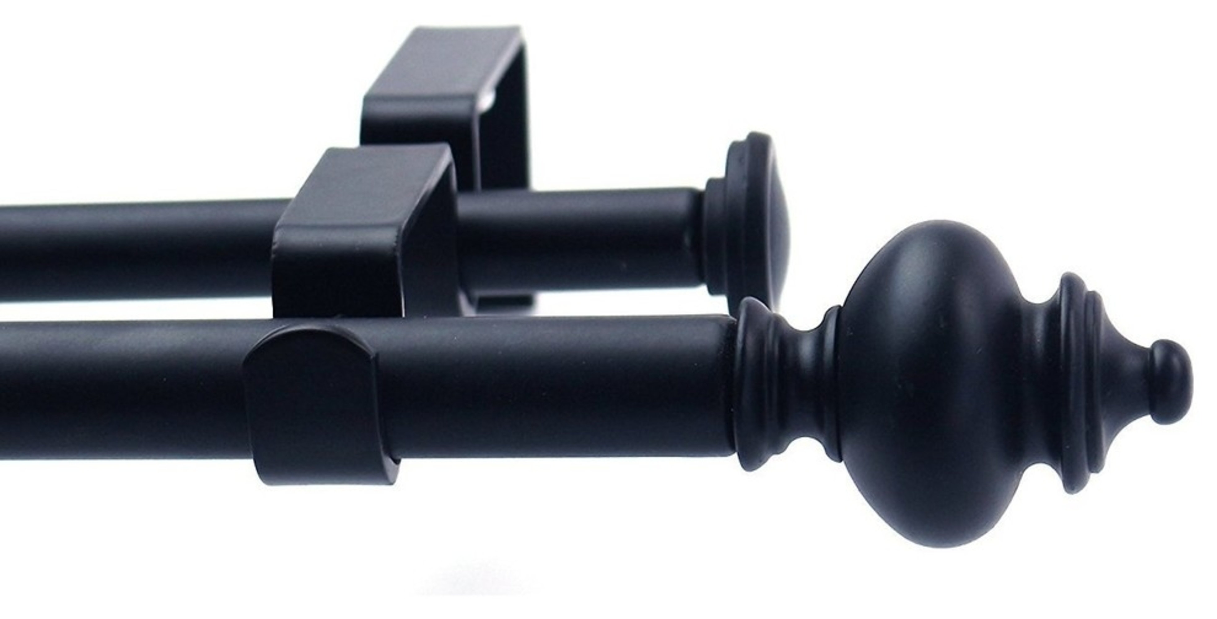 Canora Grey Platteville Adjustable Double Curtain Rod & Reviews | Wayfair