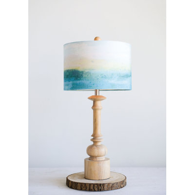 Distressed Wood Table Lamp | Wayfair