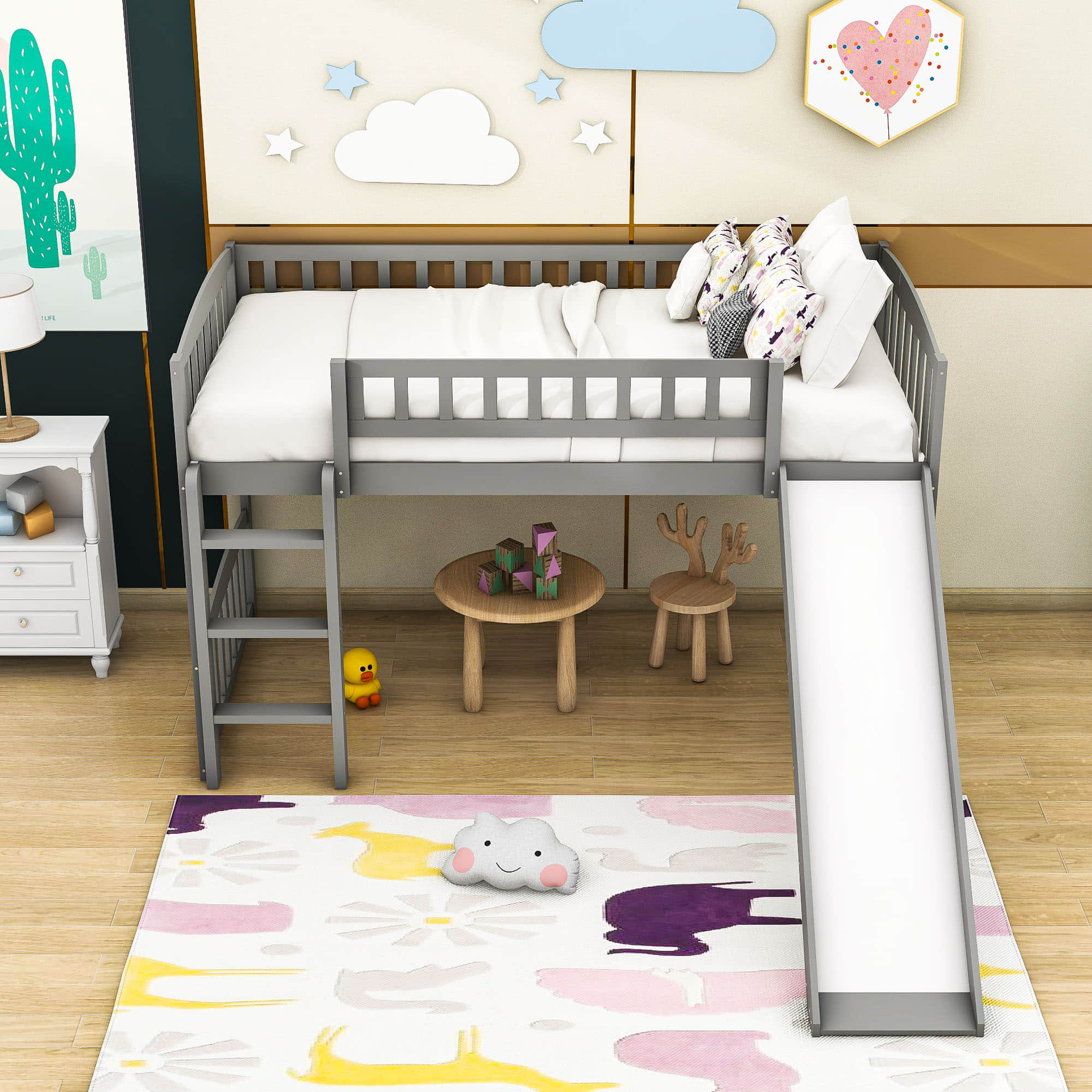 Harriet Bee Ericia Twin Loft Bed by Harriet Bee | Wayfair