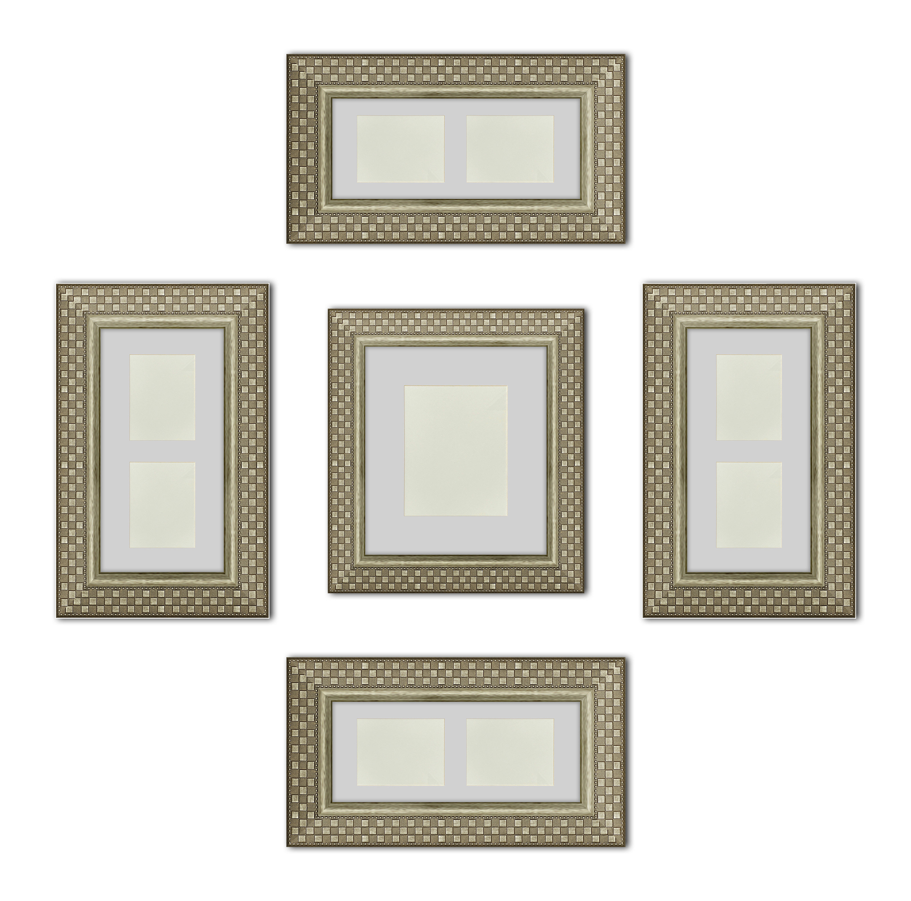 Latitude Run® Glass Collage Picture Frame - Set of 5 | Wayfair