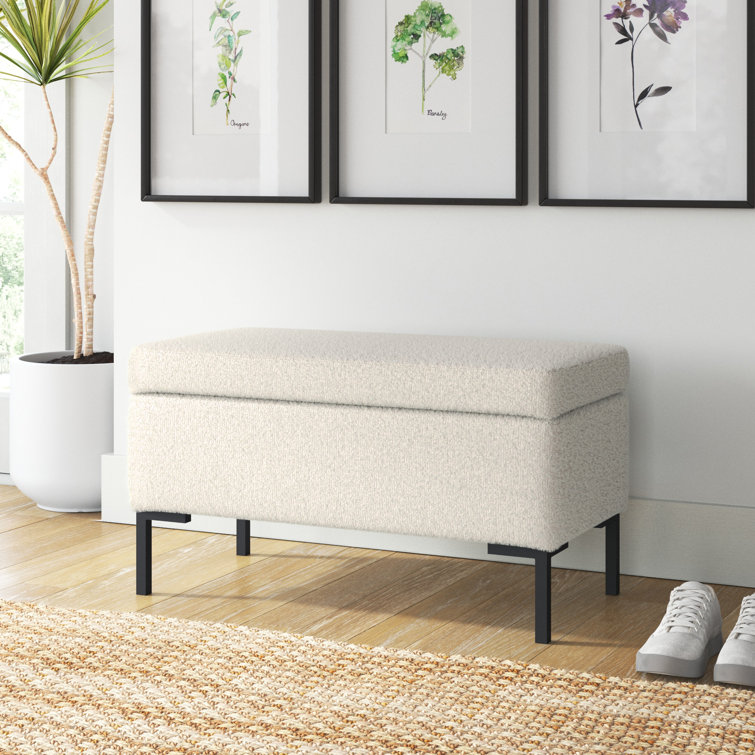 Mercury Row® Briony Upholstered Flip Top Storage Bench & Reviews | Wayfair