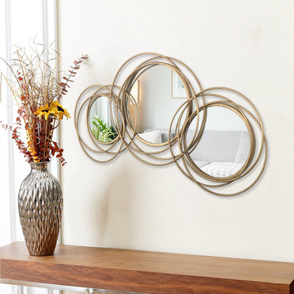 Mercer41 Genean Round Metal Wall Mirror | Wayfair