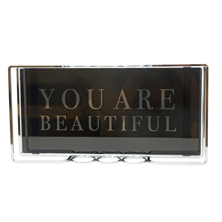 Elle Decor "You Are Beautiful" Vanity Tray & Reviews | Wayfair