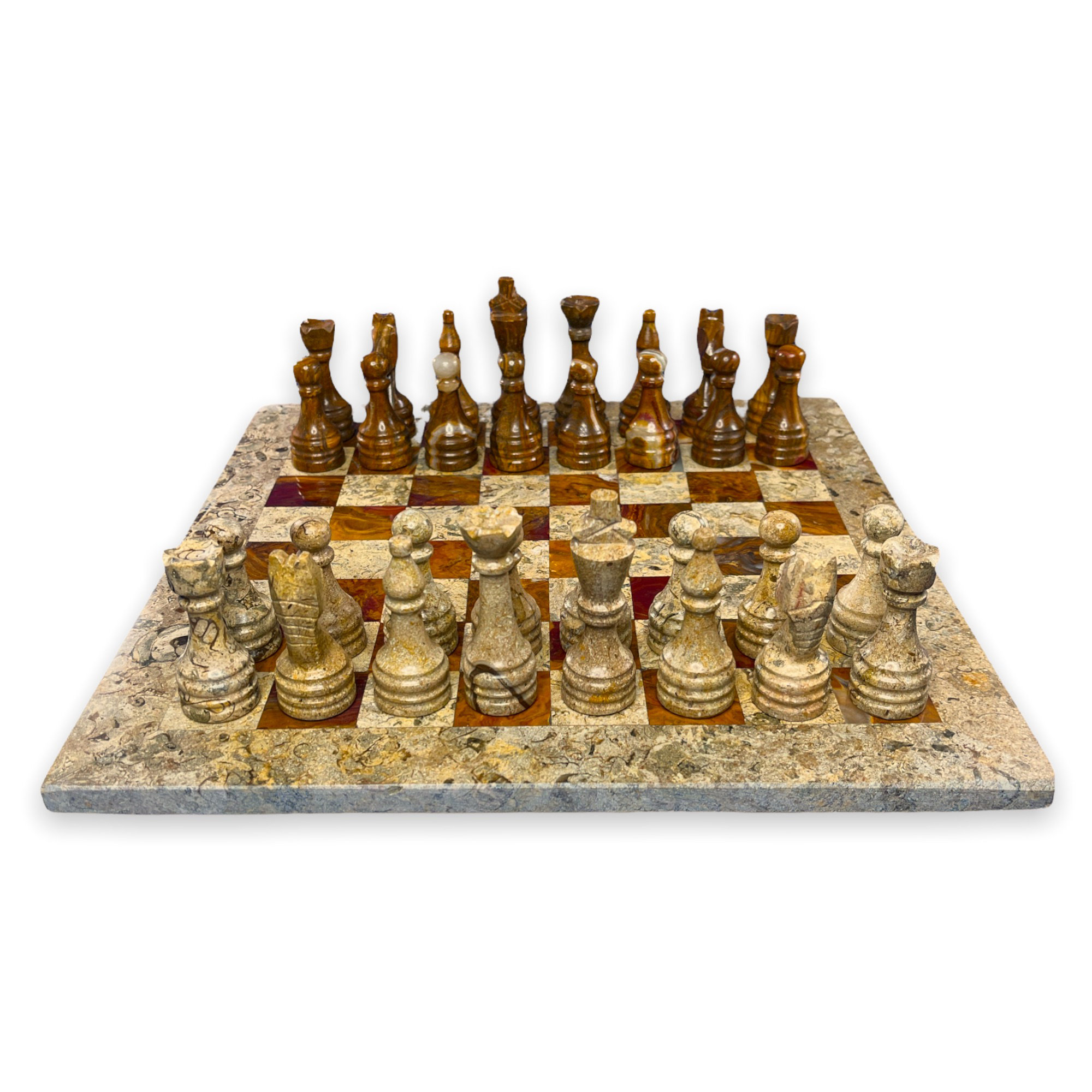 Marble Cultures Premium Marble Chess Set with Storage Case by Marble ...