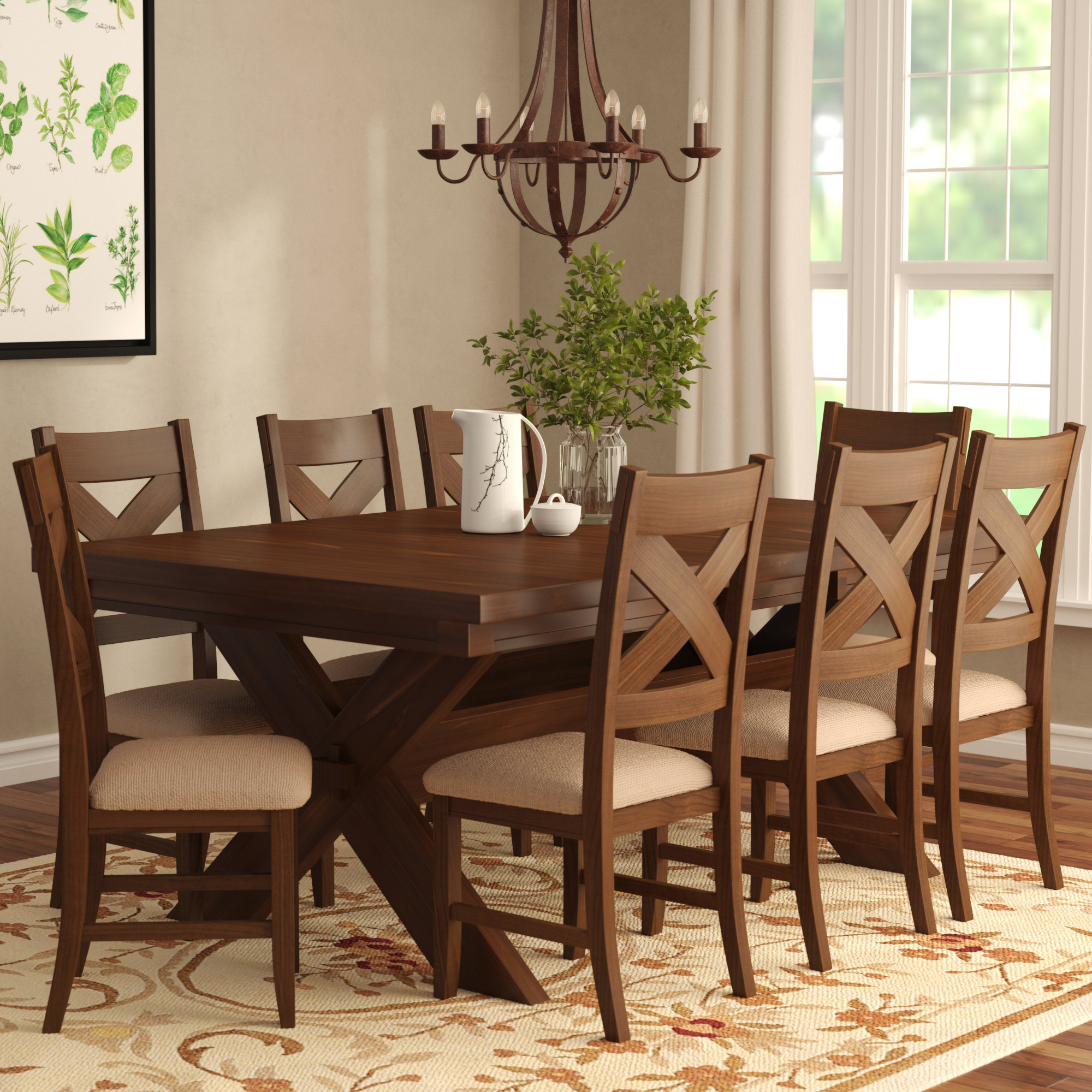 isabell acacia butterfly leaf extendable solid wood dining table laurel foundry modern farmhouse