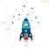 Stickerscape Blast Off Rocket Wall Sticker & Reviews | Wayfair.co.uk