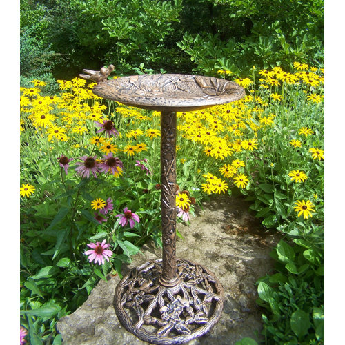 August Grove® Wendling Birdbath & Reviews | Wayfair