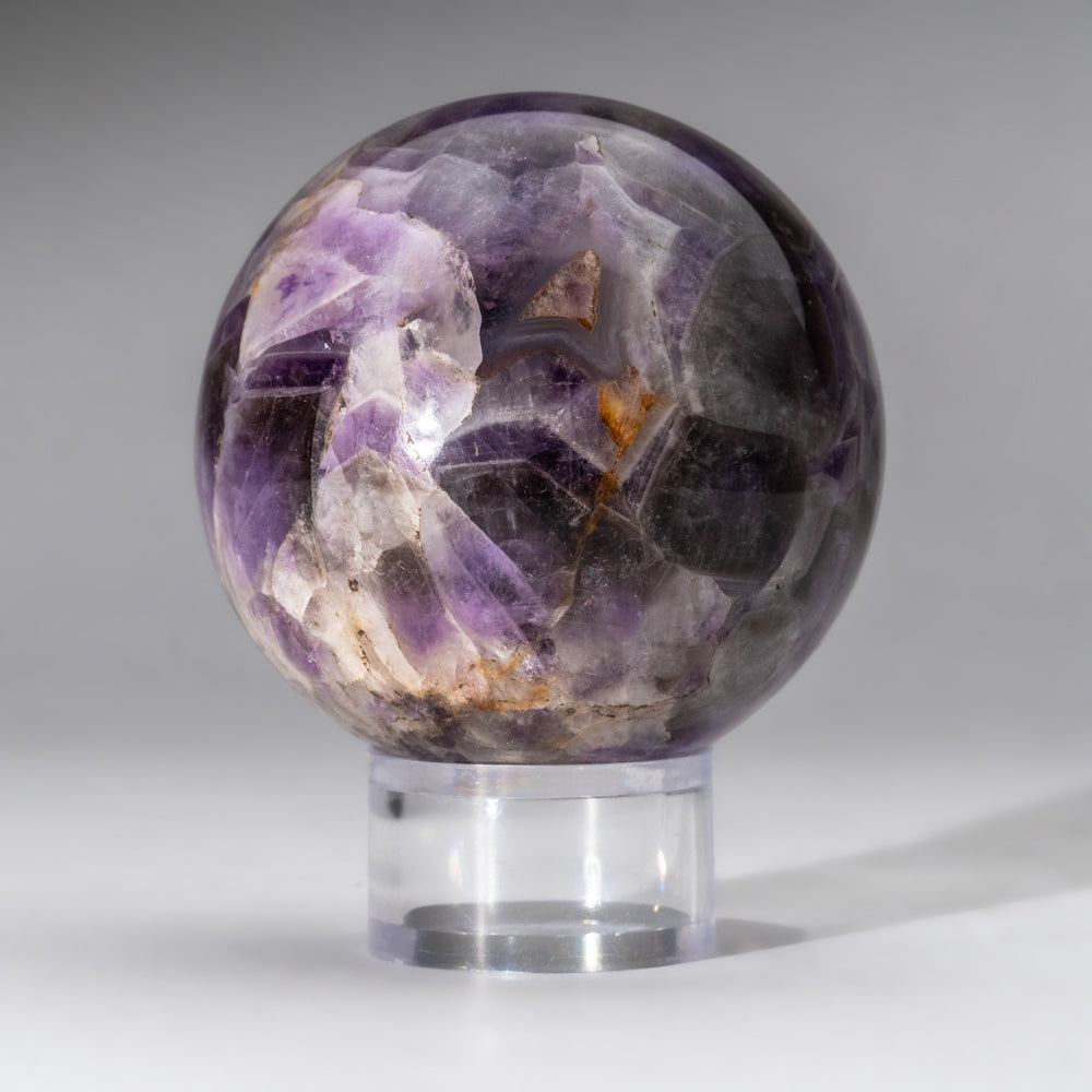 Astro Gallery of Gems Genuine Polished Chevron Amethyst Sphere | Wayfair