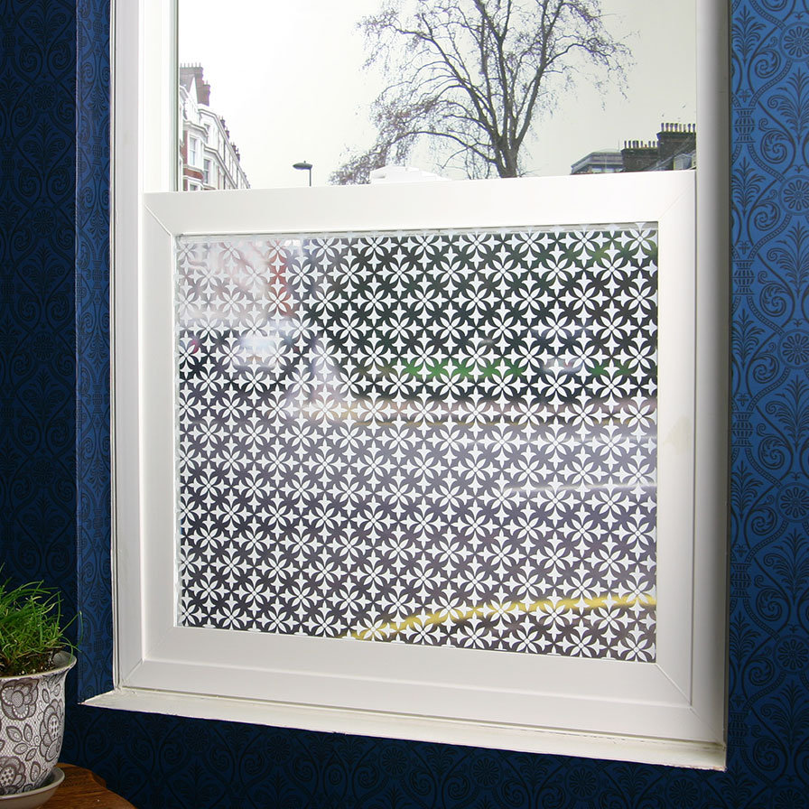 Stick Pretty Fleur Sheer Window Film | Wayfair
