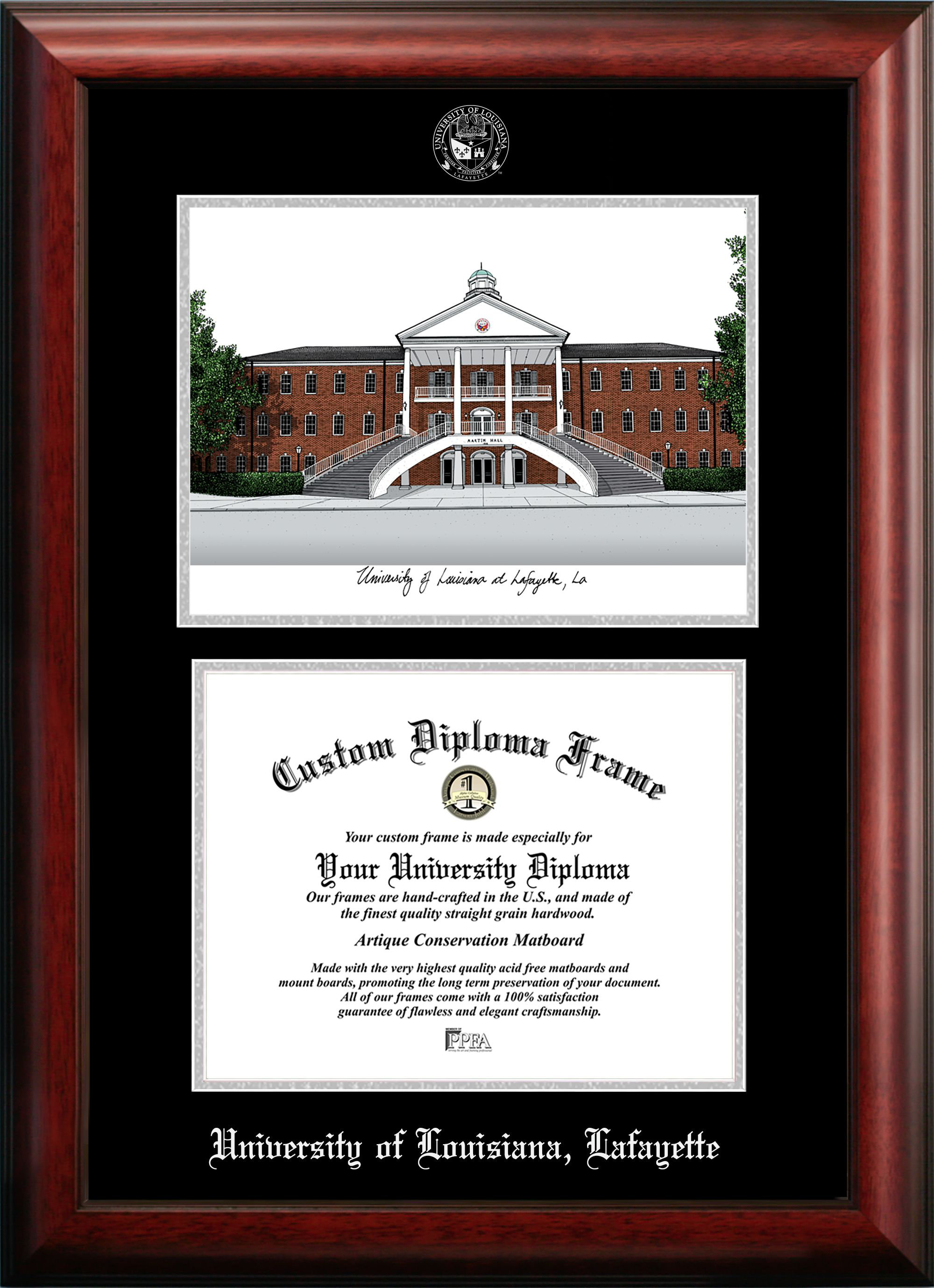 Campus Images University of Louisiana-Lafayette Picture Frame | Wayfair