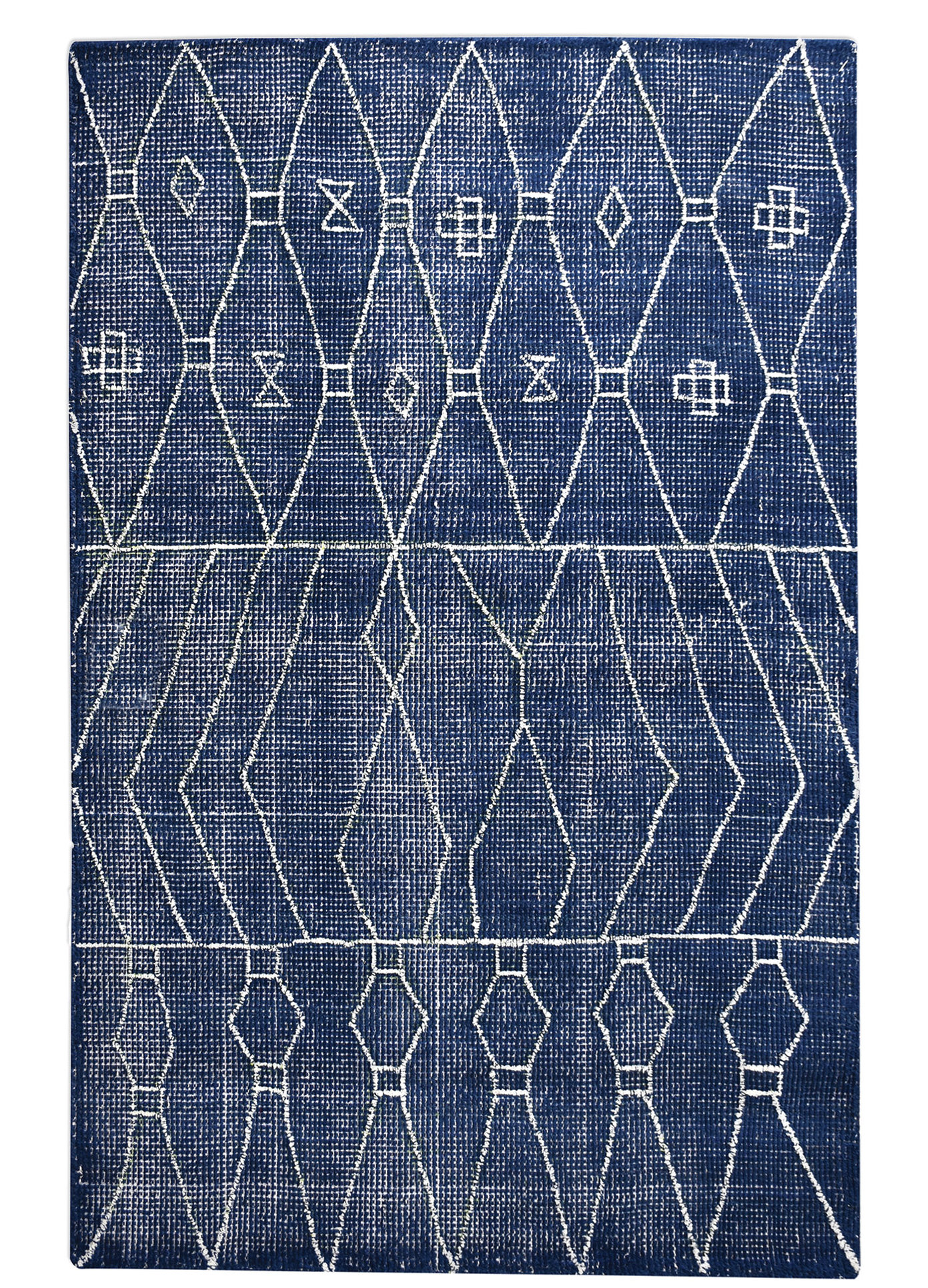 Foundry Select Noemi Handmade Wool Indigo Rug | Wayfair