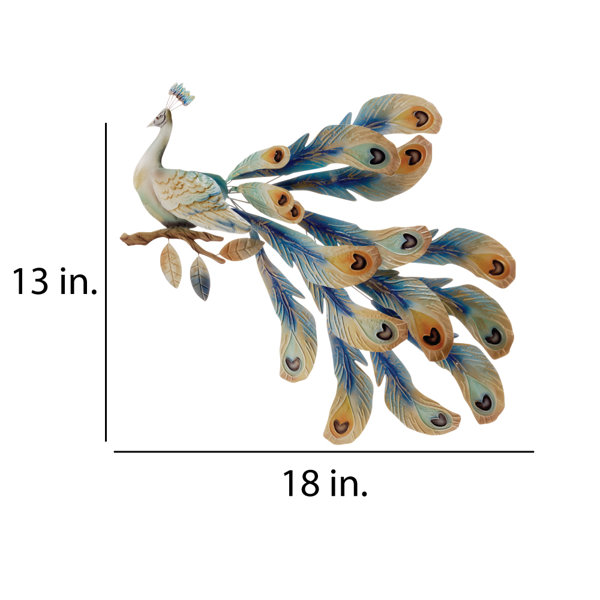 Eangee Home Design Peacock Seated Statue | Wayfair