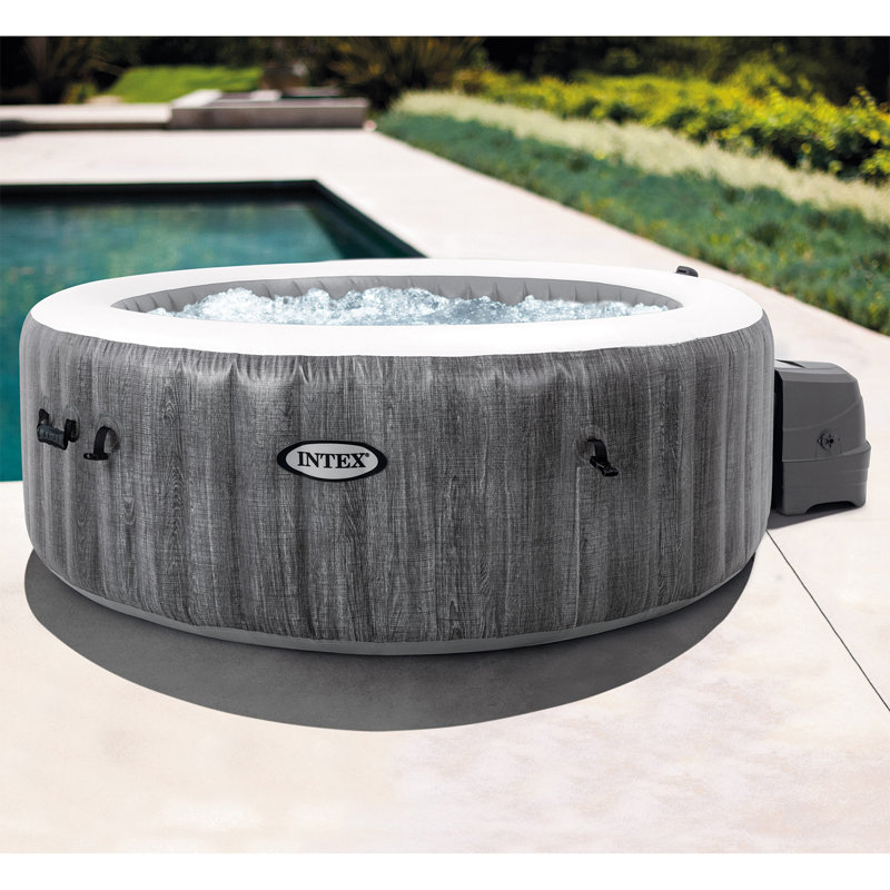 Intex Purespa Plus Inflatable Bubble Jet Hot Tub and Slip Resistant ...