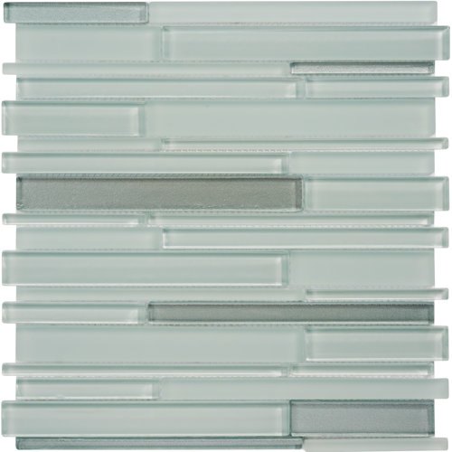 MatrixStoneUSA Simply 12" x 13" Glass Linear Wall Tile & Reviews | Wayfair