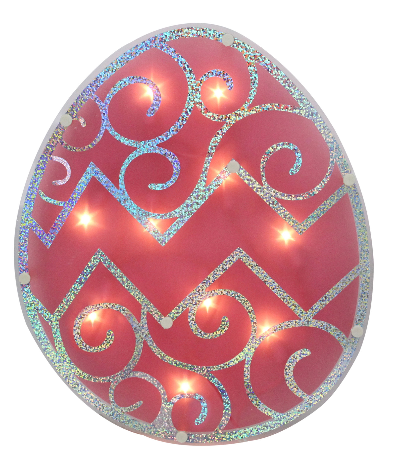 Northlight 12" Lighted Easter Egg Window Silhouette Decoration ...
