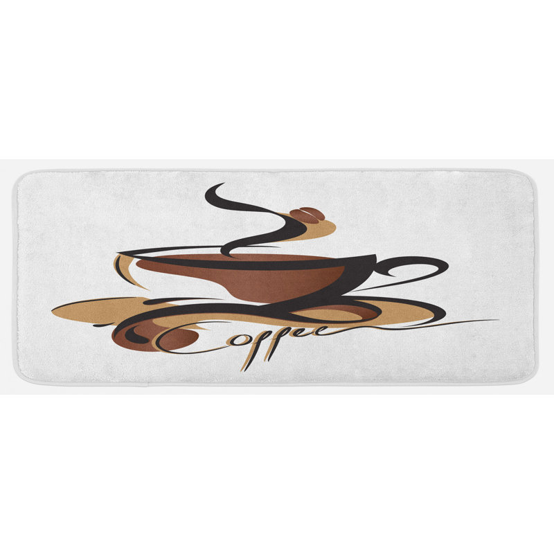 East Urban Home Coffee Kitchen Mat | Wayfair