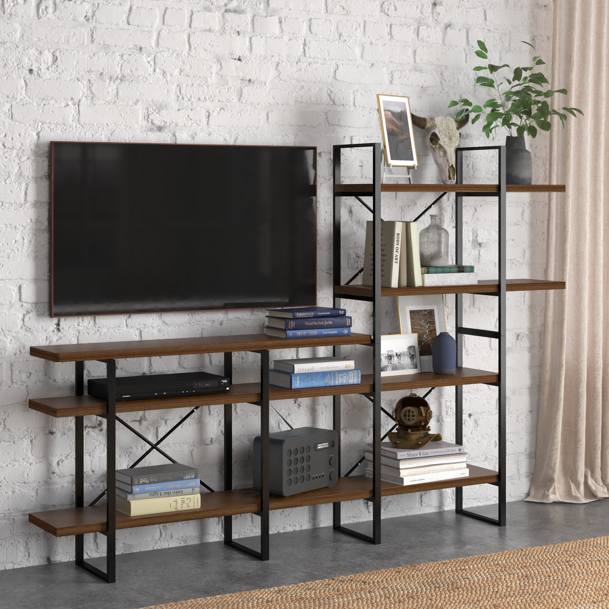 Steelside™ Alec Entertainment Center for TVs up to 55" | Wayfair