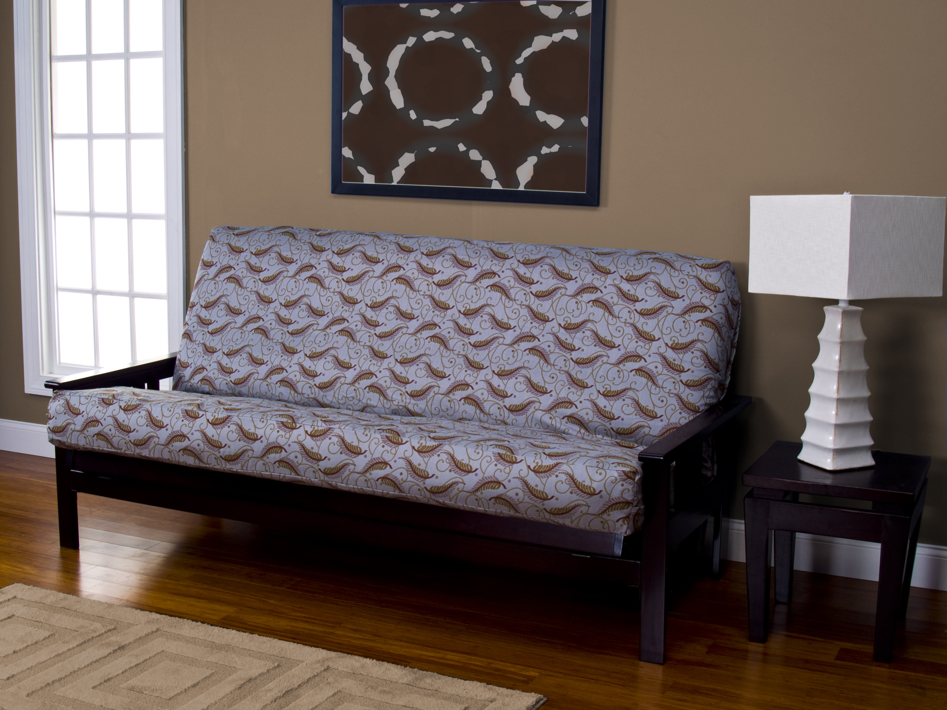 Fleur De Lis Living Zipper Box Cushion Futon Slipcover | Wayfair