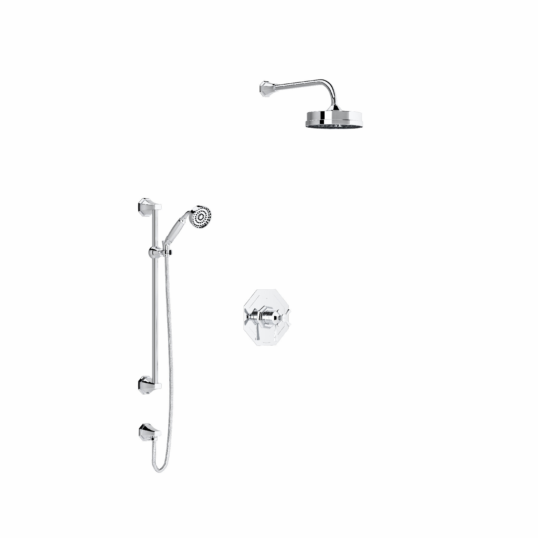 House of Rohl Deco Complete Shower System with Rough-in Valve & Reviews ...