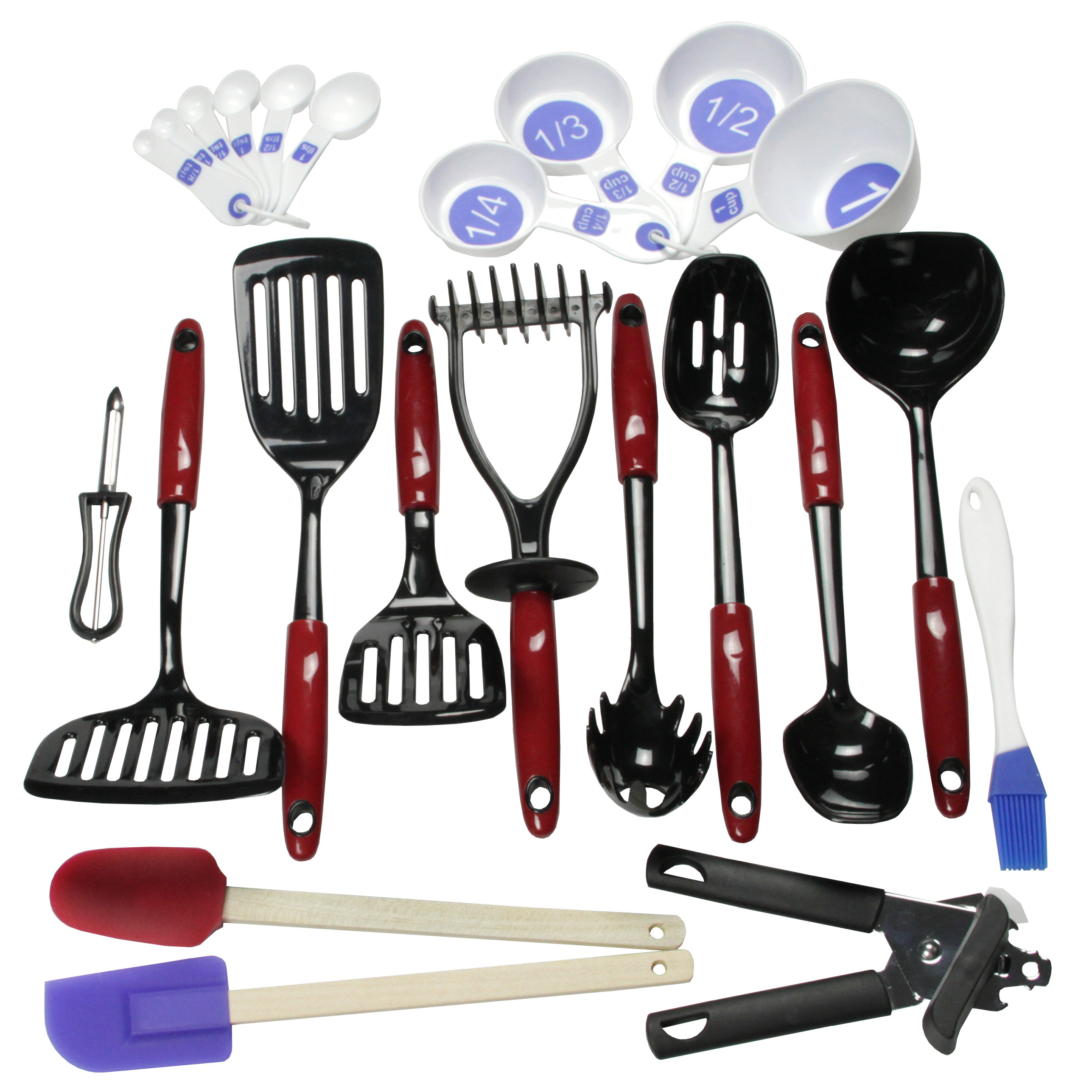Chef Craft 23-Piece Nylon Select Kitchen Tool and Gadget Utensil Set ...