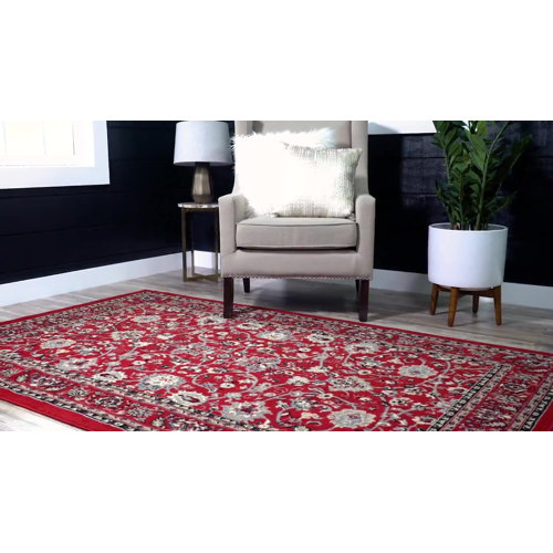 Charlton Home® Hanan Floral Area Rug in Multi & Reviews | Wayfair