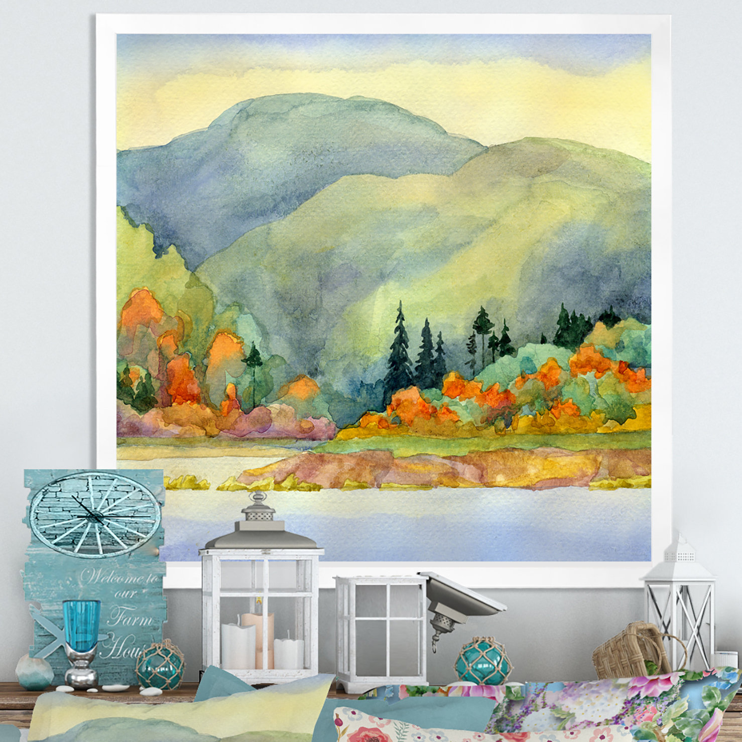 Millwood Pines Autumn Lake Painting Autumn Lake Painting - Graphic Art ...