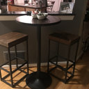 Williston Forge Chaska Bar Height 24'' Pedestal Dining Table & Reviews ...