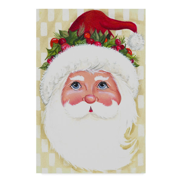 The Holiday Aisle® 'Traditional Santa' CanvasArt | Wayfair