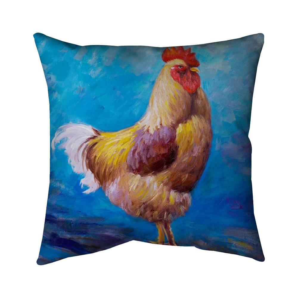 Begin Edition International Inc. Beautiful Rooster Square Euro Pillow ...