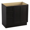 Kohler Damask 36" Vanity Base Only with Toe Kick, 1 Door and 3 Drawers ...