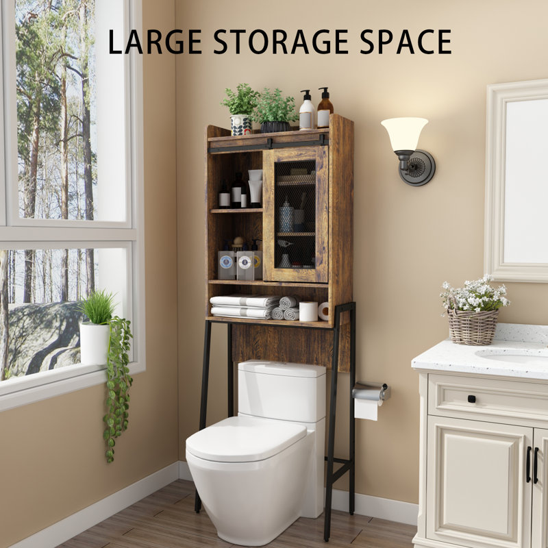 Williston Forge Dakesha Freestanding Over-The-Toilet Storage & Reviews ...