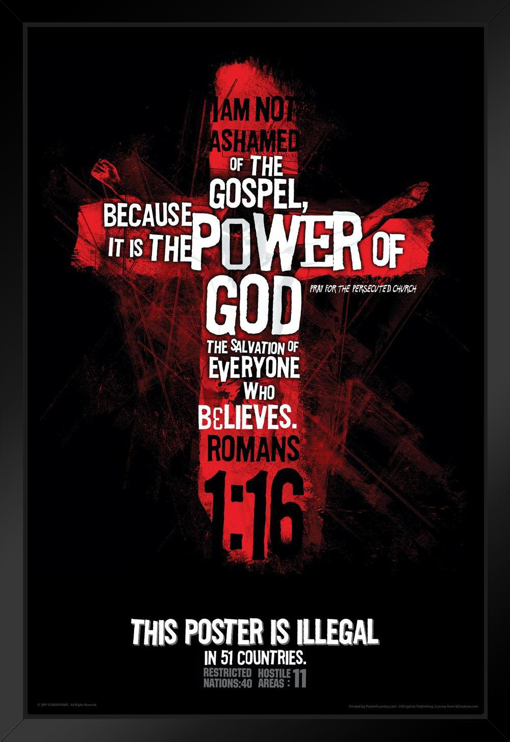 Poster Foundry This Poster Is Illegal In 51 Countries Gospel Religious ...