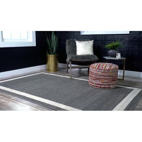 Breakwater Bay Islas Abstract Gray Area Rug & Reviews | Wayfair
