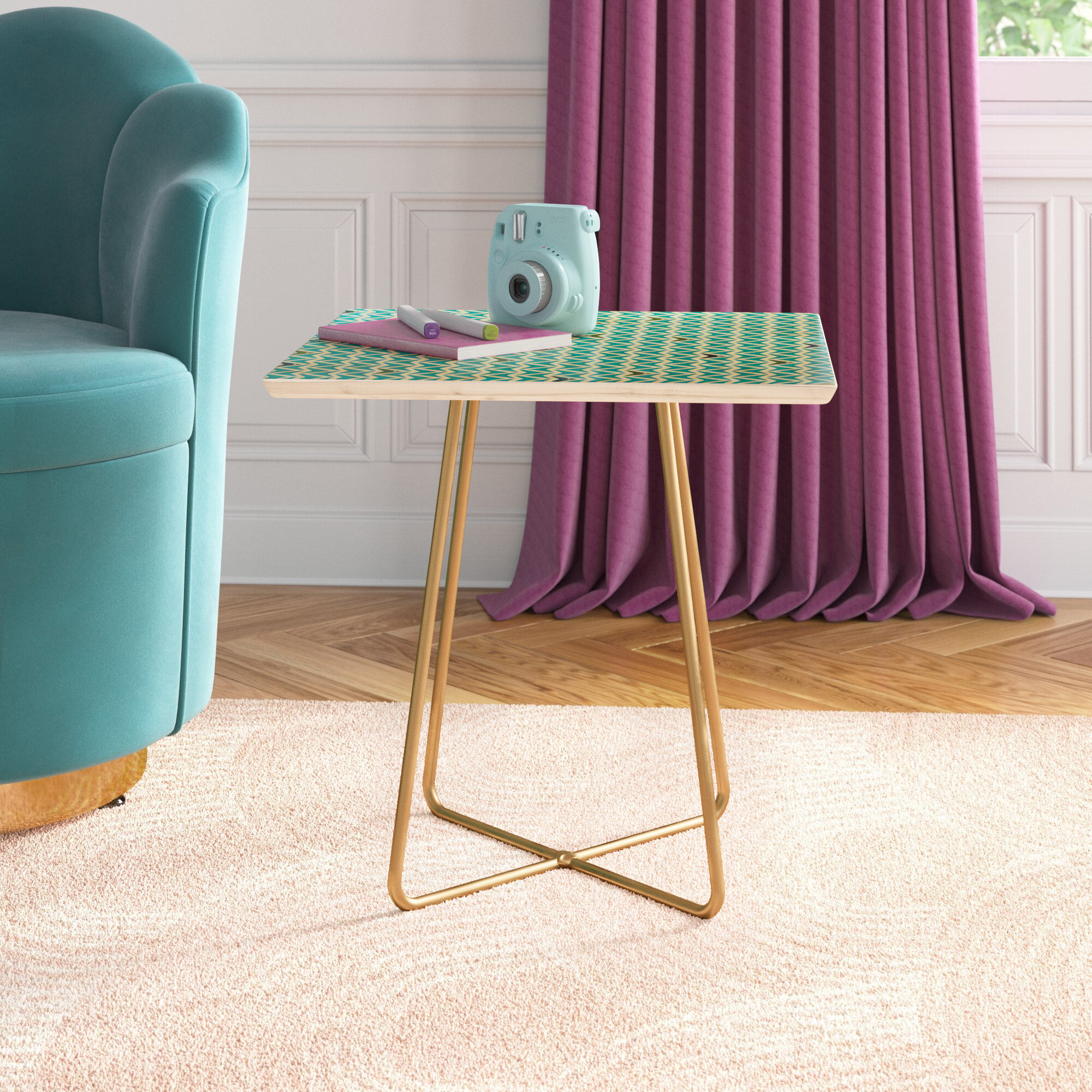 Etta Avenue™ Teen Adonis 19'' Tall Sled End Table | Wayfair