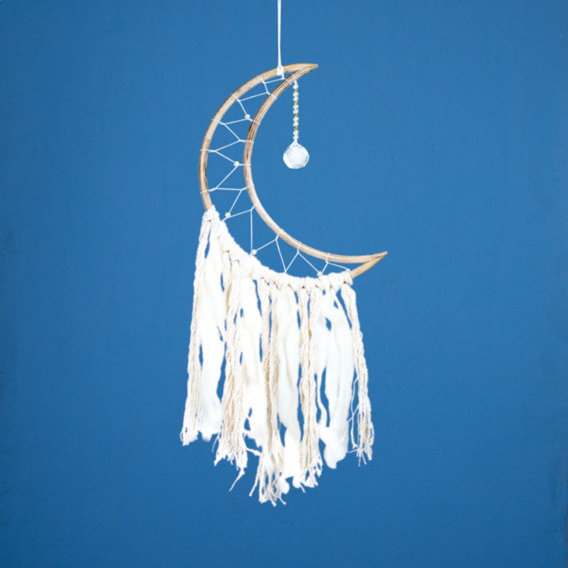 Bungalow Rose Crescent Moon Dreamcatcher Wall Décor & Reviews | Wayfair