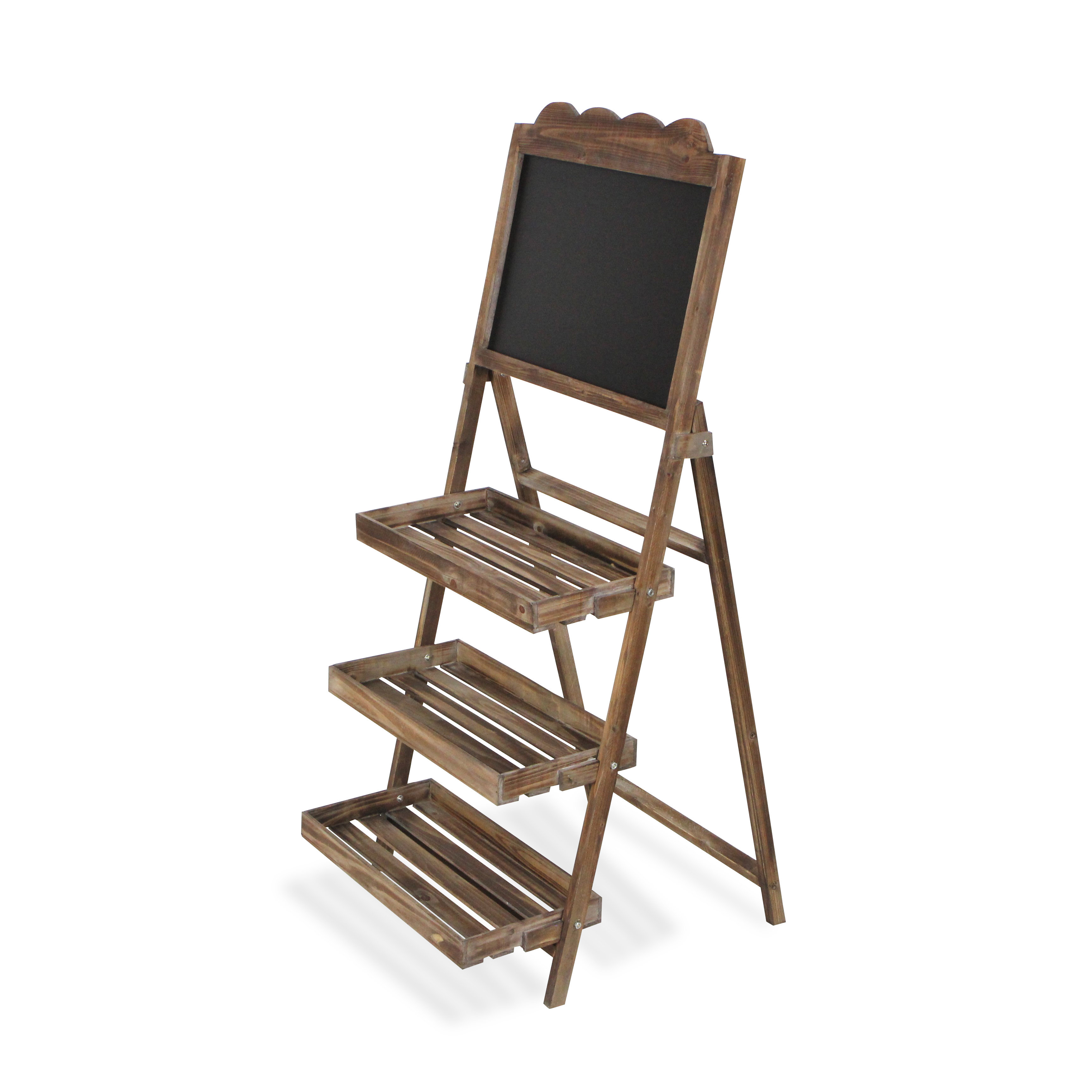 August Grove® Wooden Stand Free Standing Chalkboard & Reviews | Wayfair