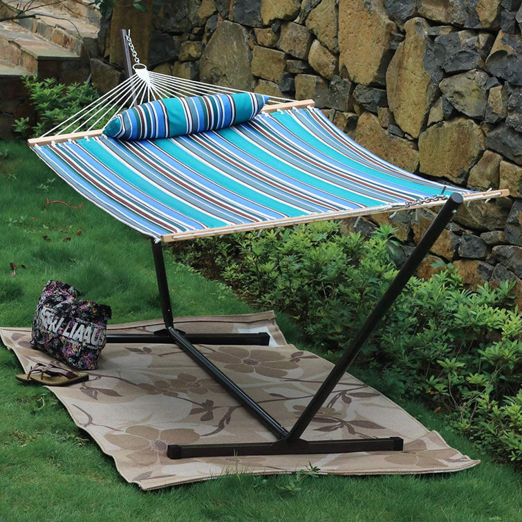 Arlmont & Co. Deena Double Classic Hammock with Stand | Wayfair