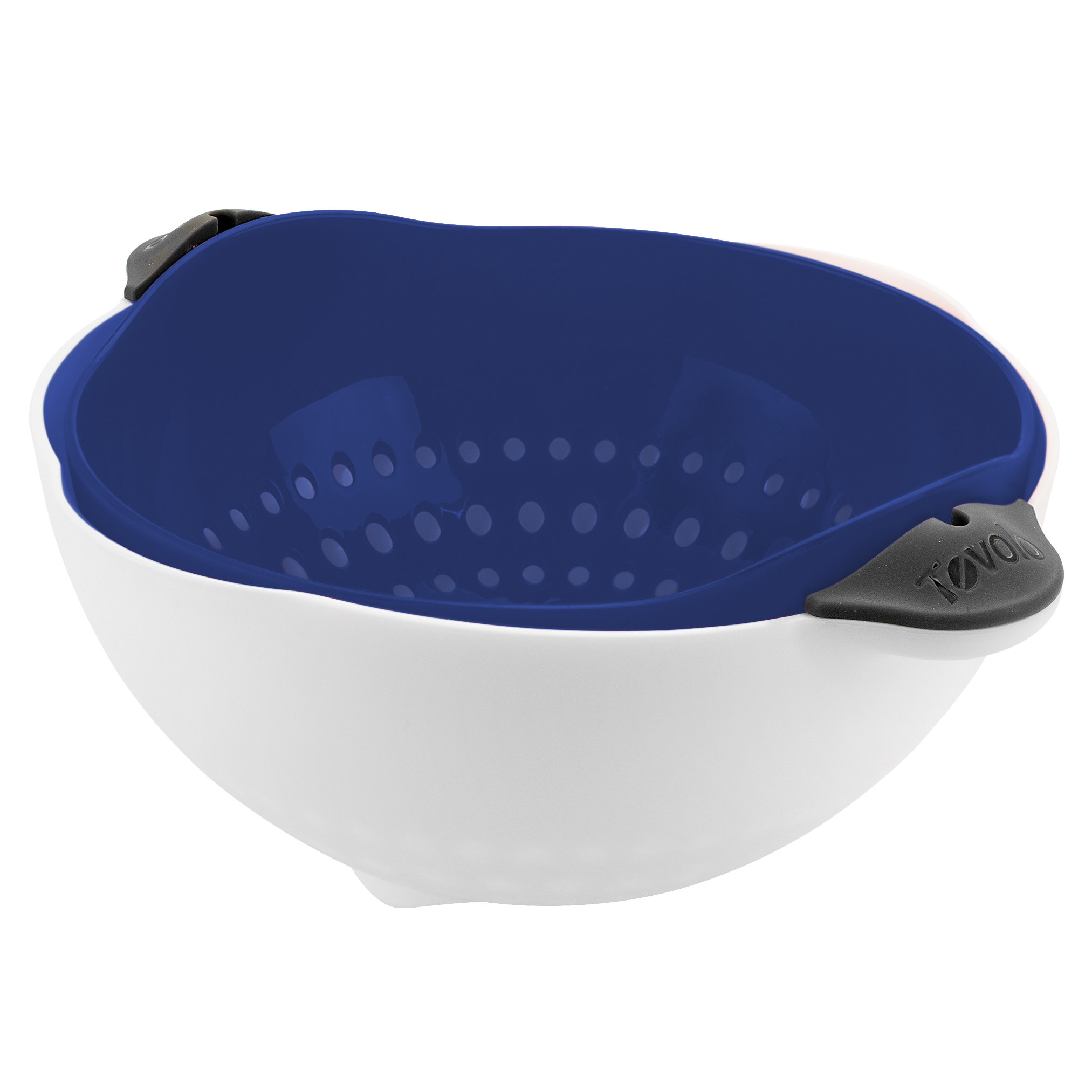 Tovolo Soak N' Strain Colander, Easy-Pour Spout, 1.5 Quart Food ...