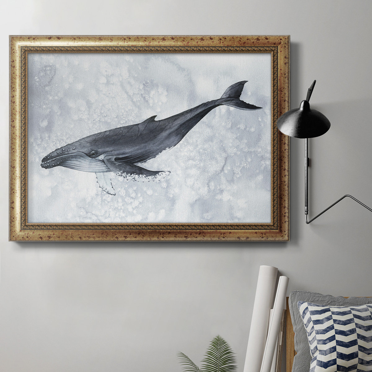 Longshore Tides Deep Diver I Picture Frame Graphic Art on Canvas | Wayfair