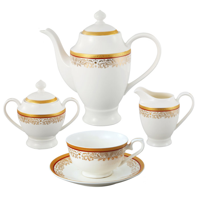 Lorren Home Trends Bone China Dinnerware Set - Service for 8 & Reviews ...