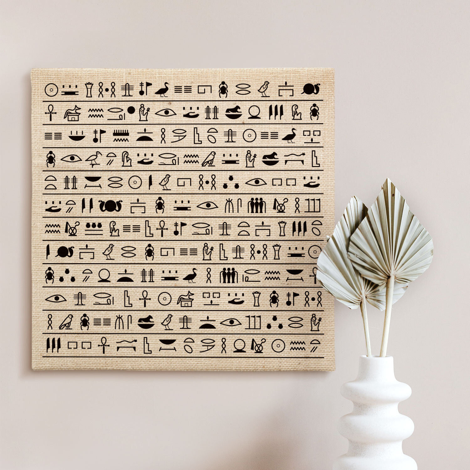 zarify Egyptian Hieroglyphic - Single Picture Frame Graphic Art on ...