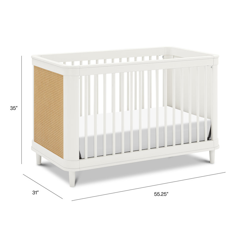 Namesake Marin With Cane 3-In-1 Convertible Crib | Wayfair