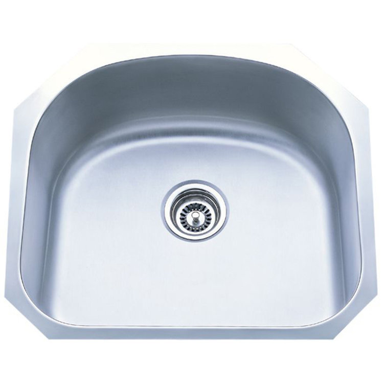 Dowell D-Shape 23" L x 20" W Undermount Kitchen Sink | Wayfair
